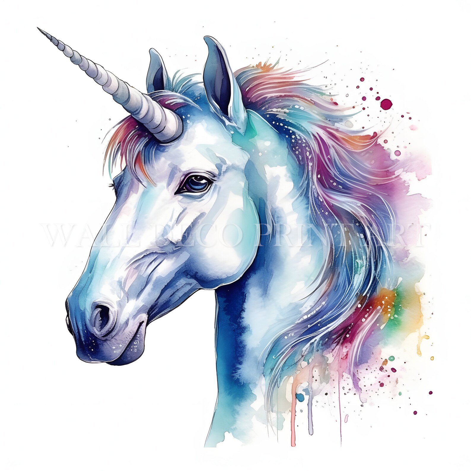 Colorful Unicorn Clipart Bundle 10 High Quality Jpgs - Etsy