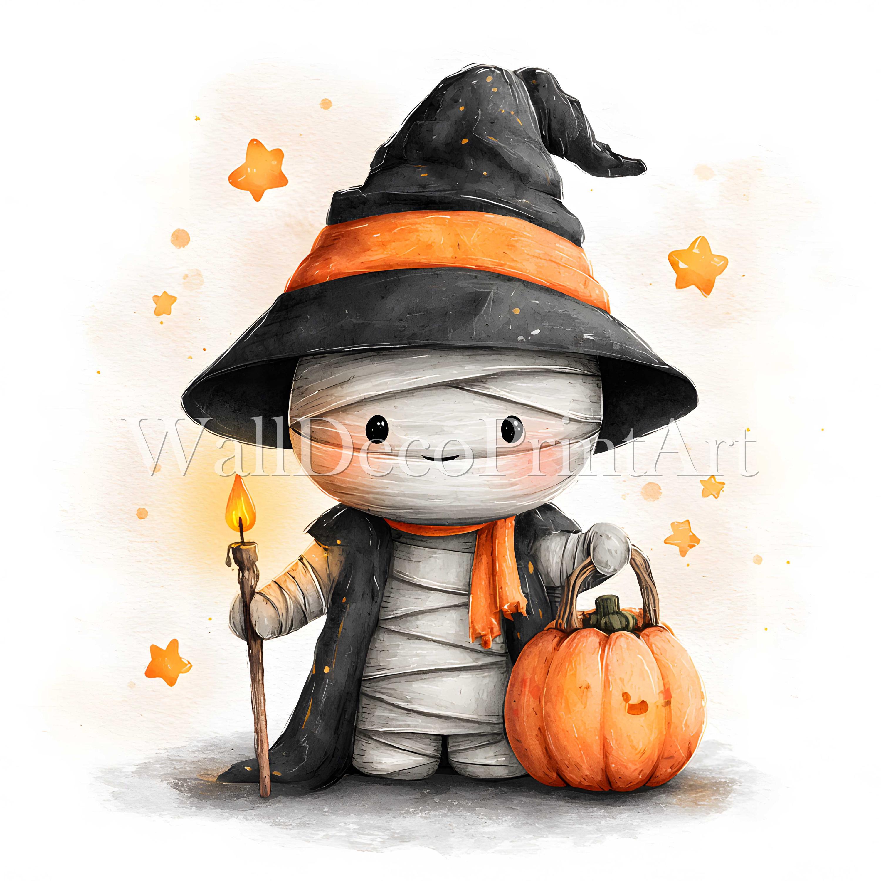 9 Cute Halloween Mummy Clipart Bundle - High Quality Images - Digital ...