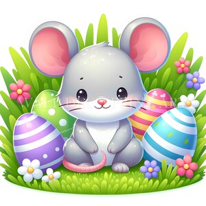 Cute Easter Animals Clipart Bundle - 8 High Quality JPG - Digital ...