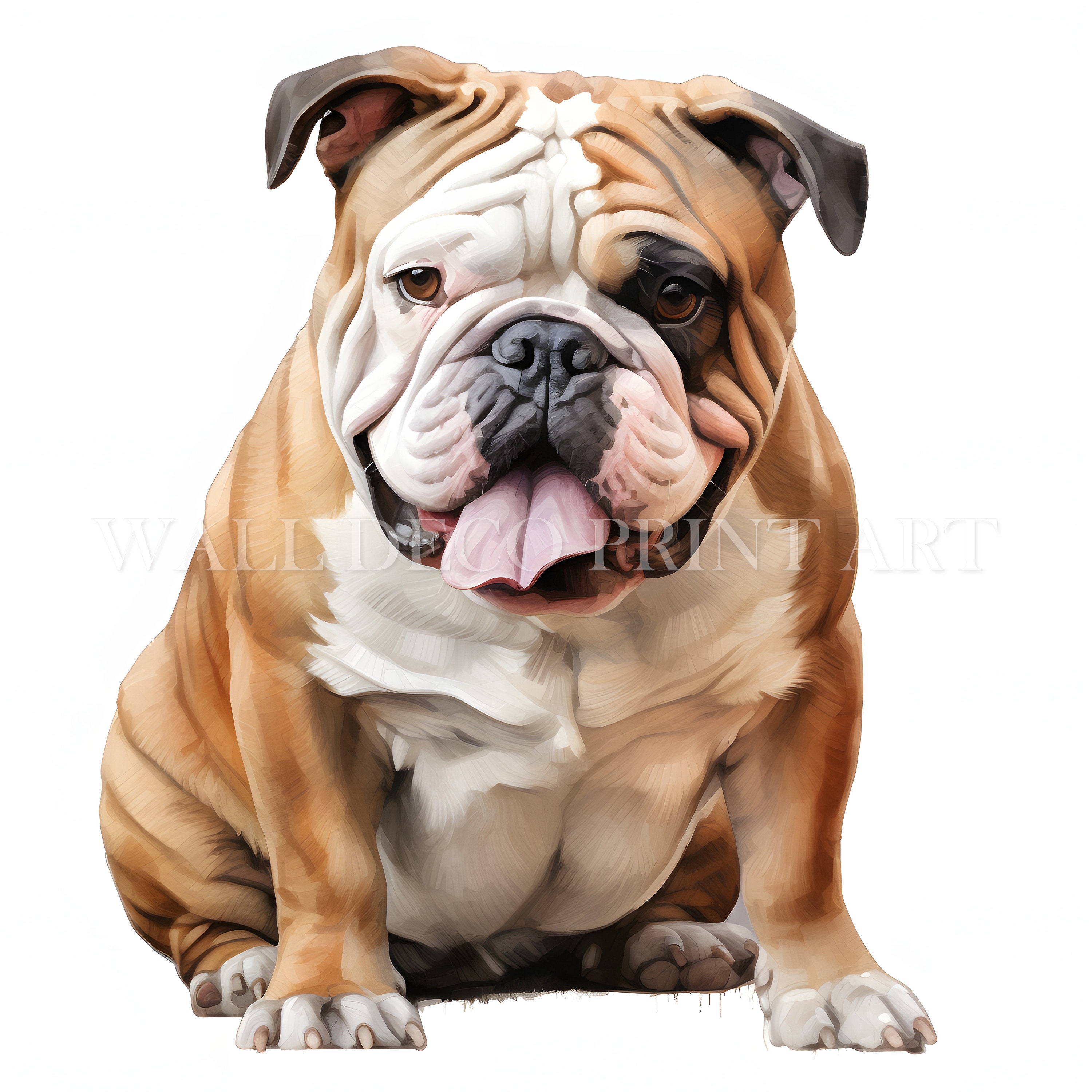 Cute Bulldog Puppy Clipart Bundle 10 High Quality Jpgs - Etsy