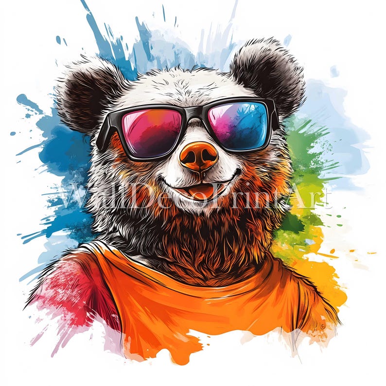 Cool Bear Clipart Bundle - 10 High Quality Jpgs - Digital Download ...