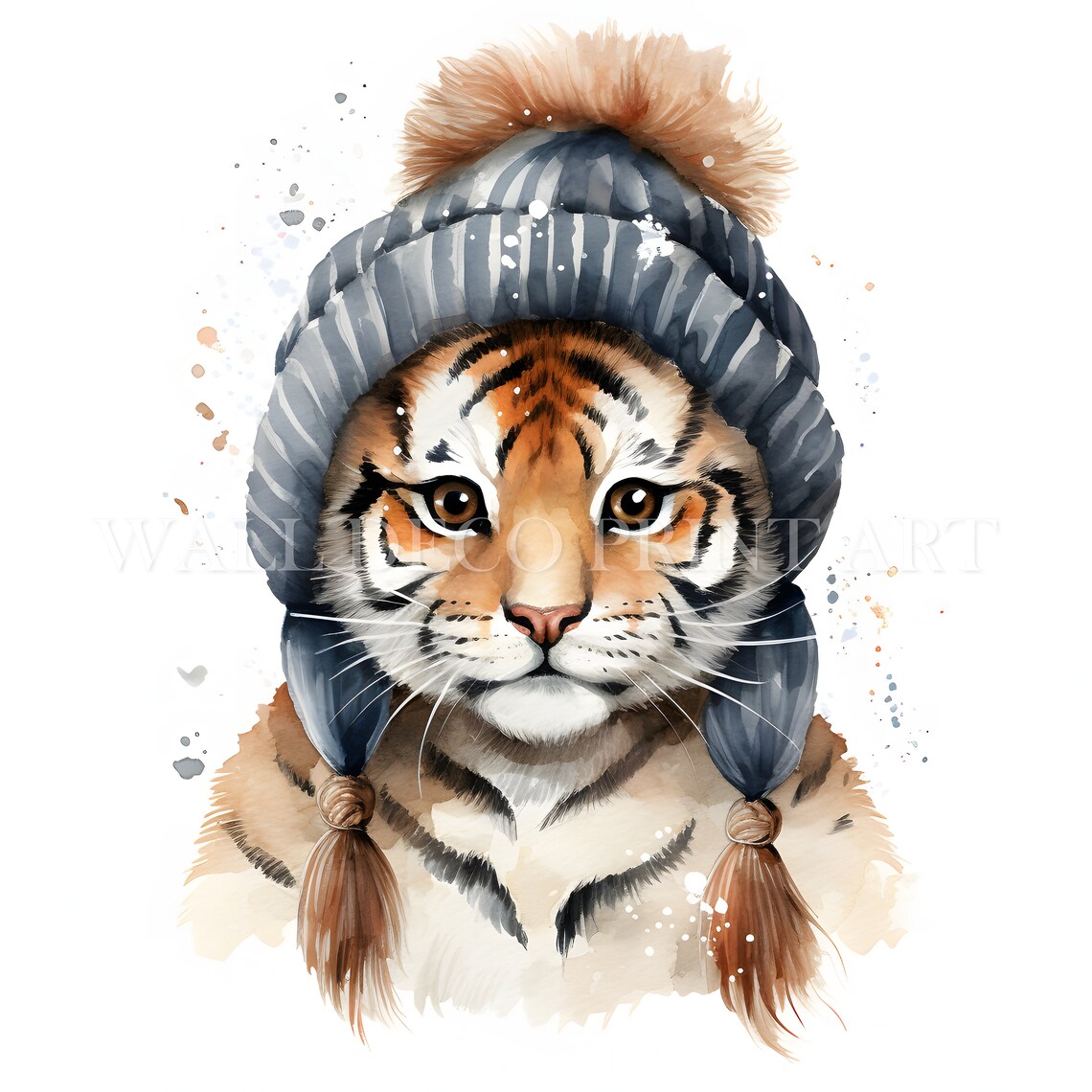 Christmas Tiger Clipart Bundle - 10 High Quality JPG - Digital ...
