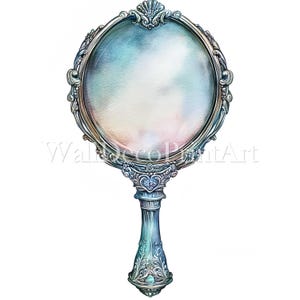10 Hand Mirror Clipart Bundle - 10 High Quality JPG - Digital Download ...