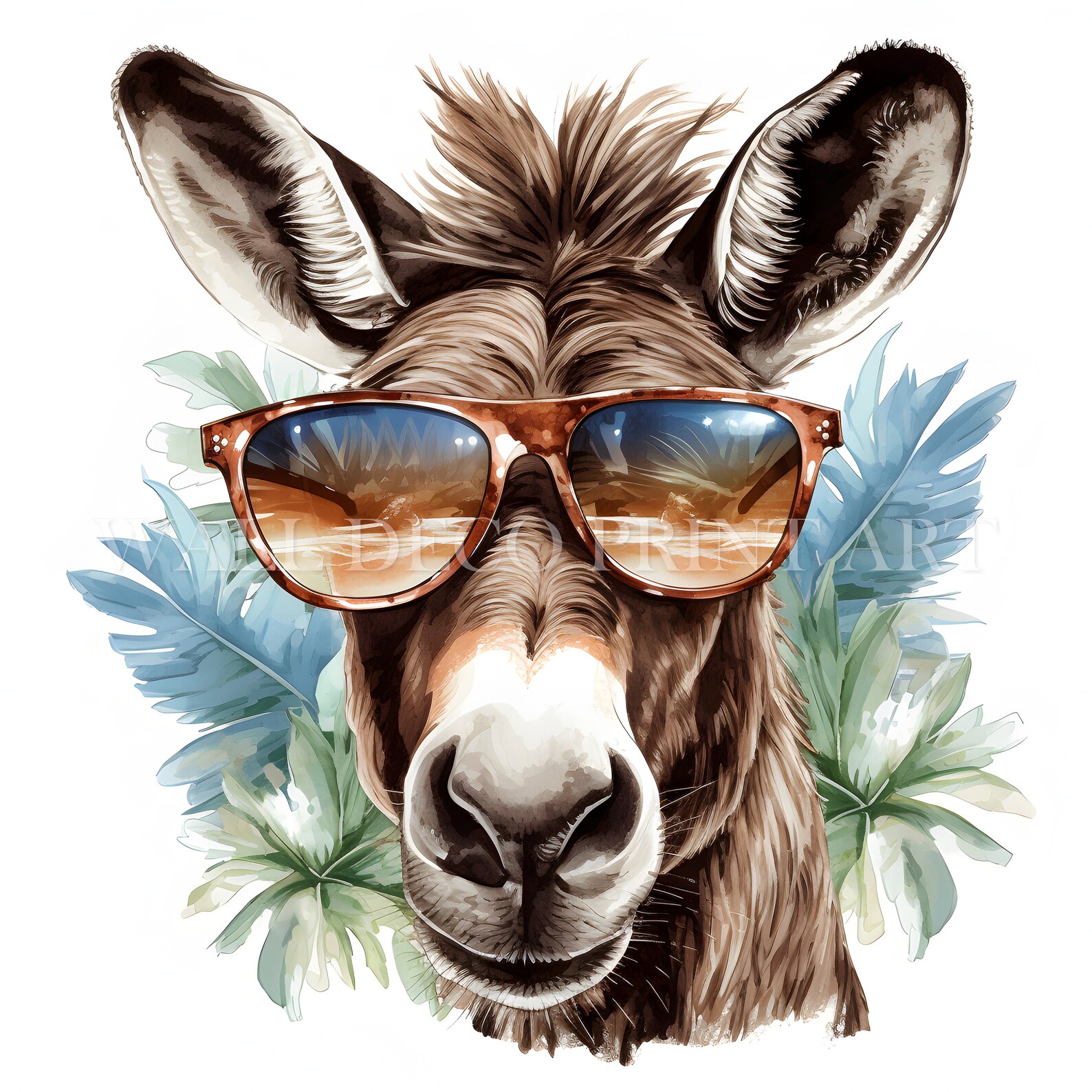 Cool Donkey Clipart Bundle 10 High Quality Jpgs Digital Downloads ...