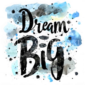 12 DREAM BIG Clipart Bundle - High Quality Jpgs - Digital Download ...