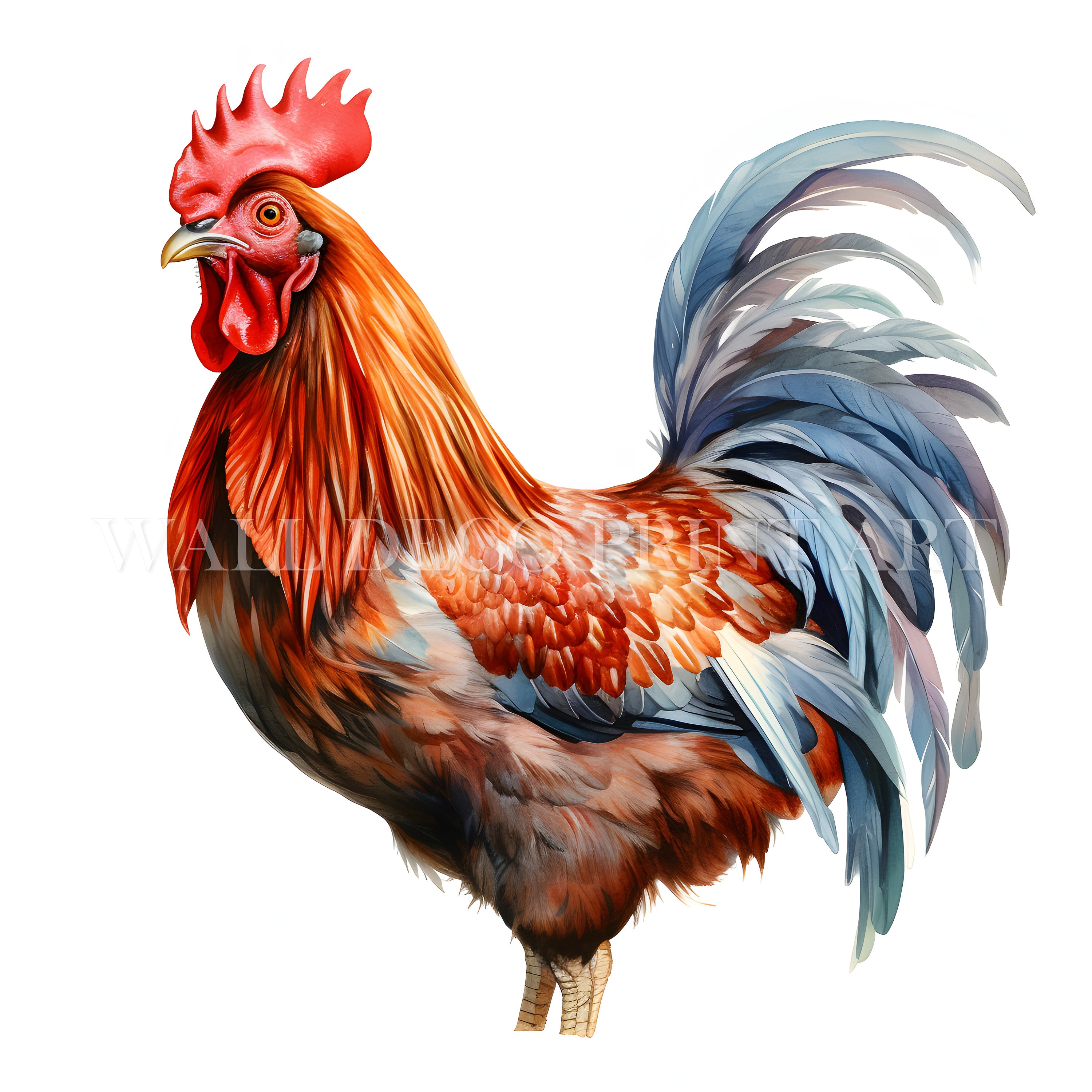 Beautiful COCKEREL Clipart Bundle 10 High Quality Jpgs - Etsy