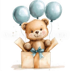 Birthday BEARS Clipart Bundle 16 High Quality Jpgs Digital Downloads ...