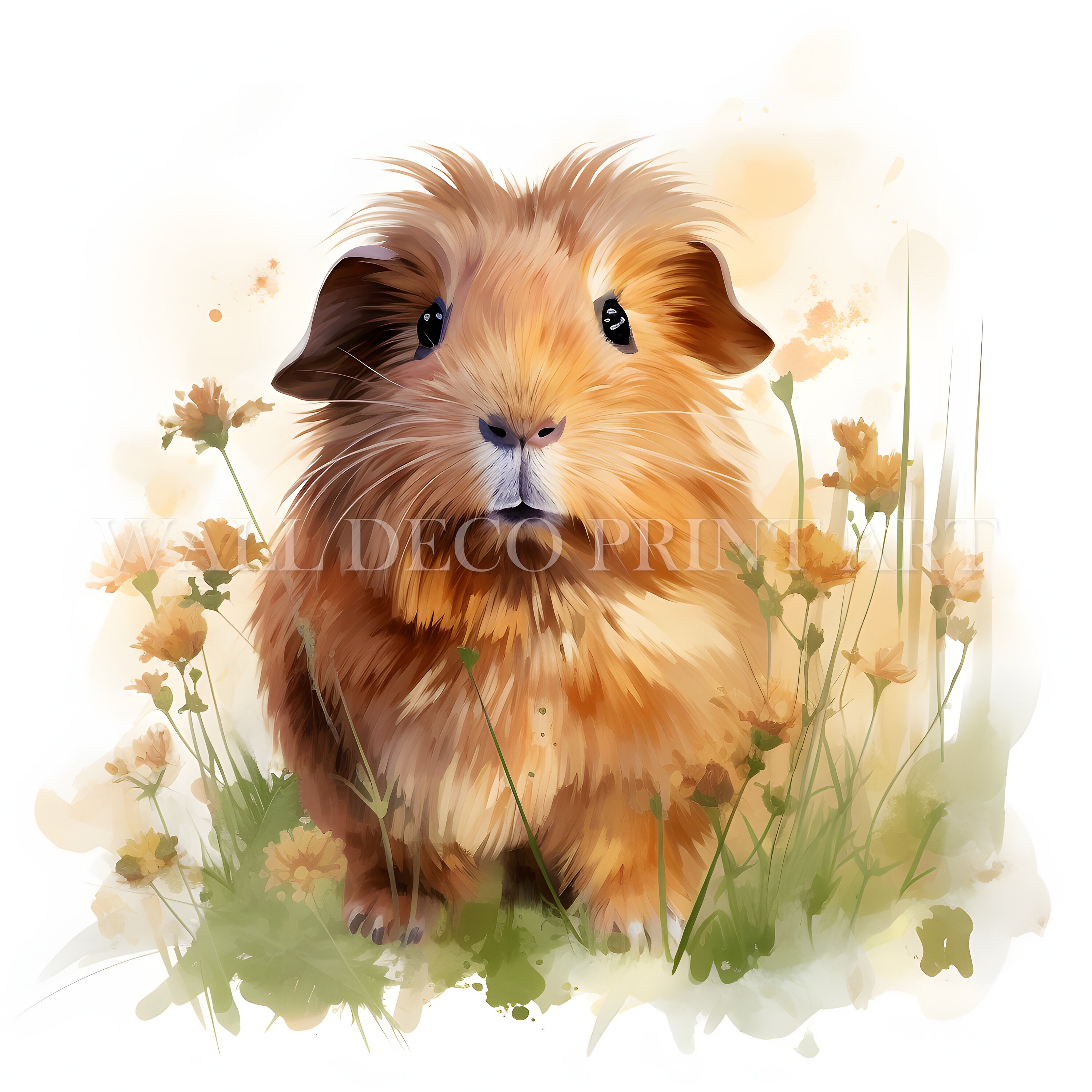 Cute GUINEA PIG Clipart Bundle - 10 High Quality Jpgs - Digital ...