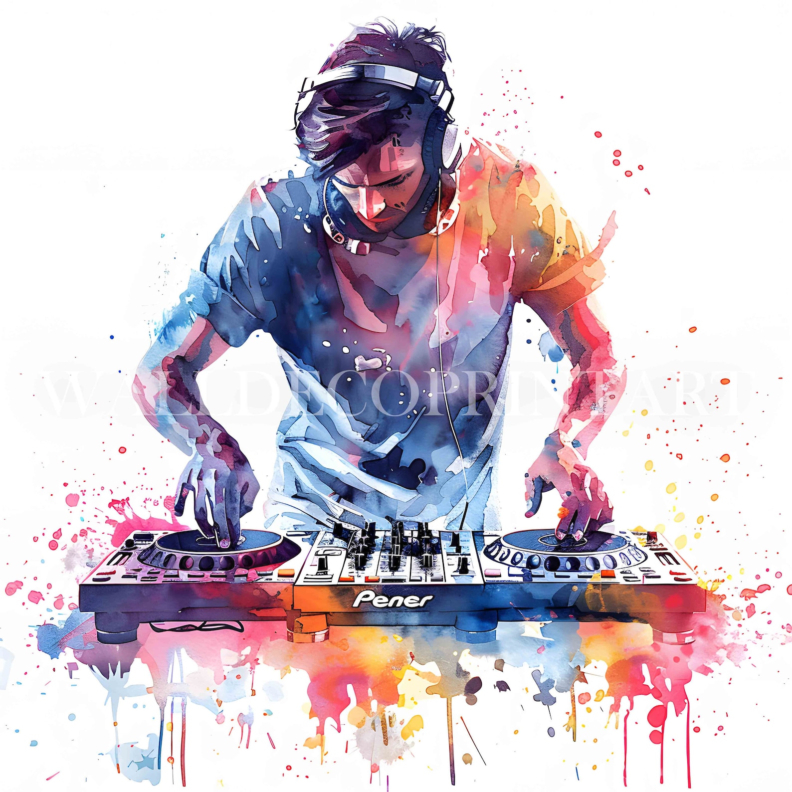 12 Jamming DJ Clipart - PNG Transparent High Quality - Digital Download ...
