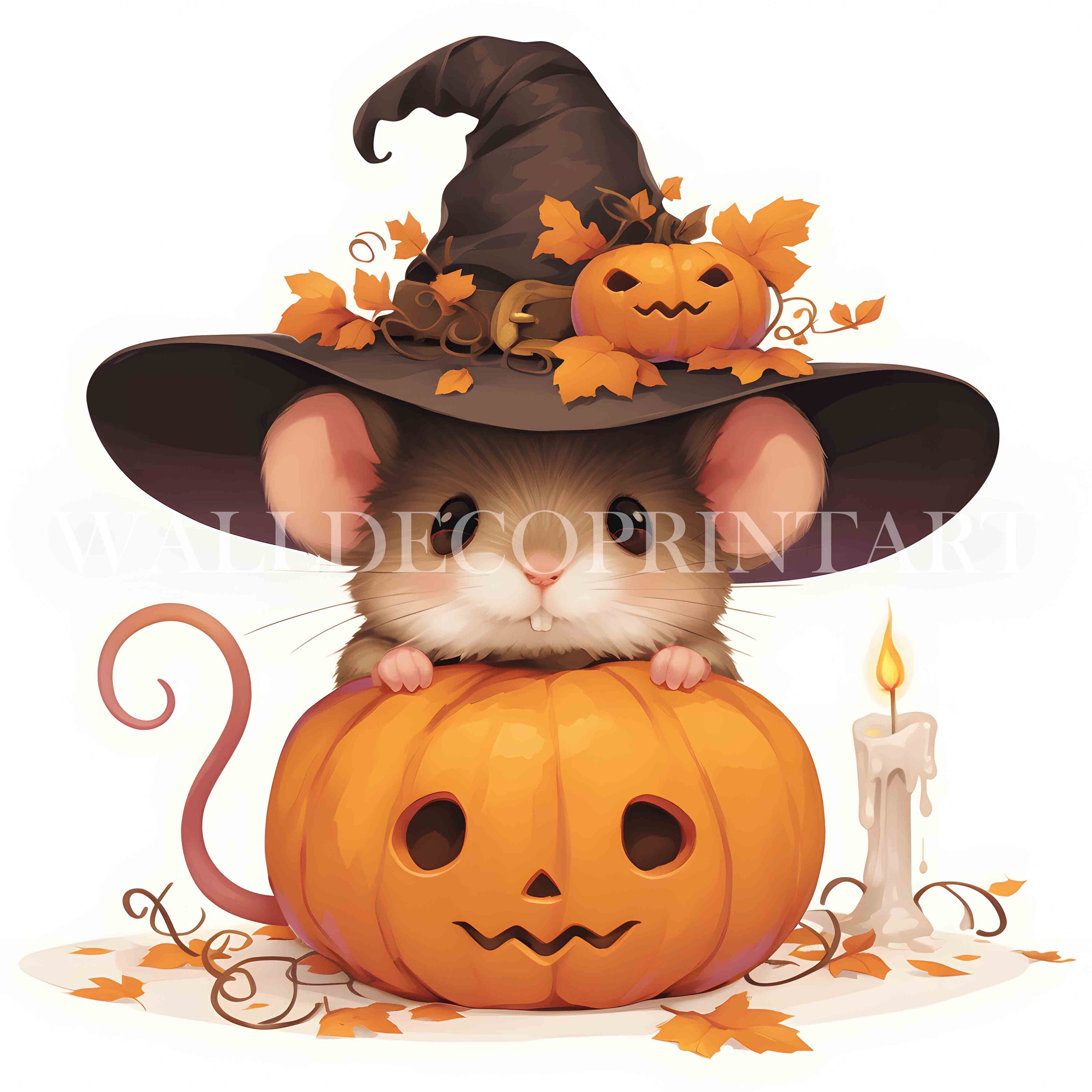 13 Cute Halloween Mouse Clipart Bundle - High Quality Images - Digital ...