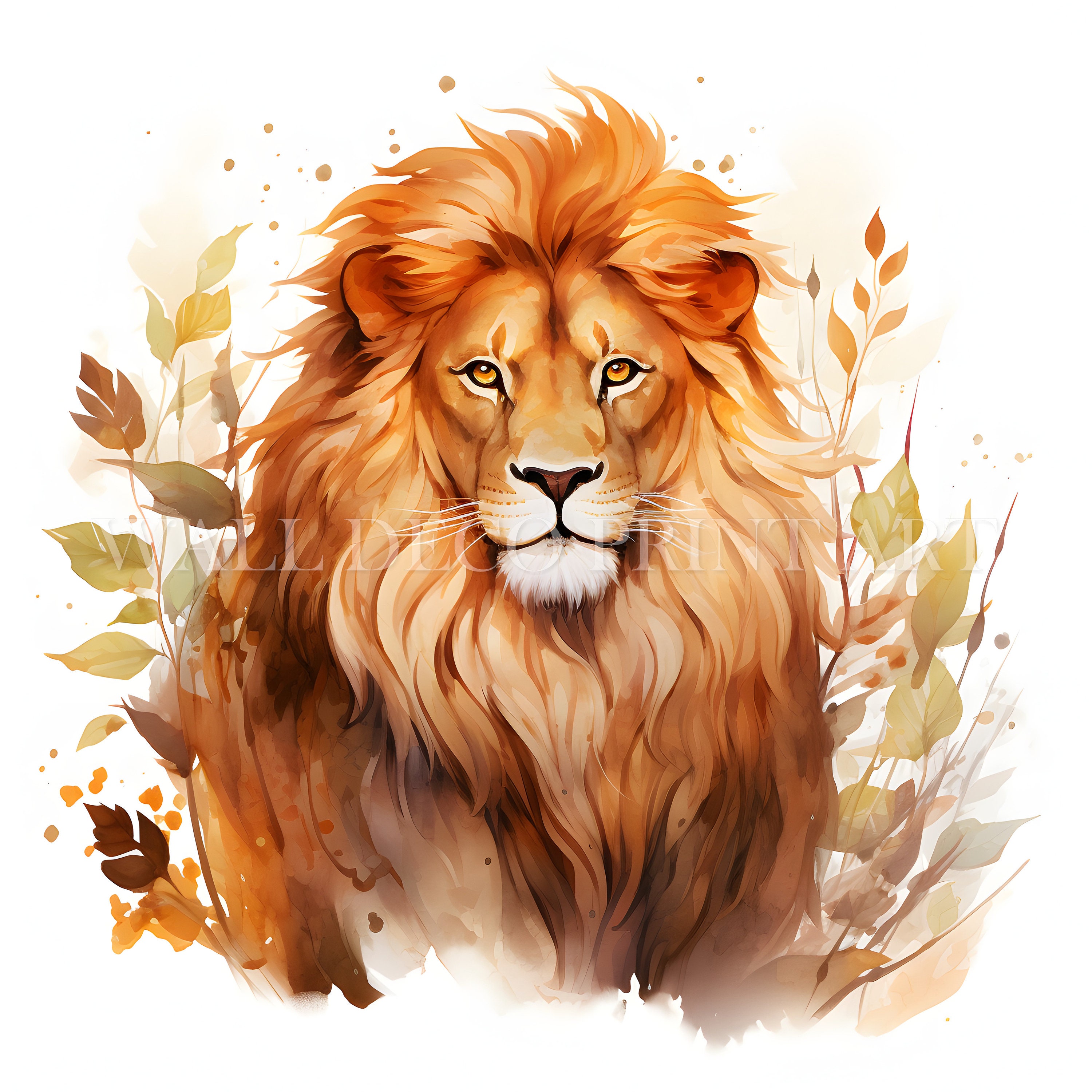 Beautiful Lion Clipart Bundle 12 High Quality Jpgs Digital - Etsy