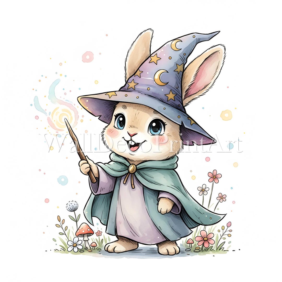 20 Wizard Animals Clipart - Cute Whimsical Fantasy Animals Clipart ...