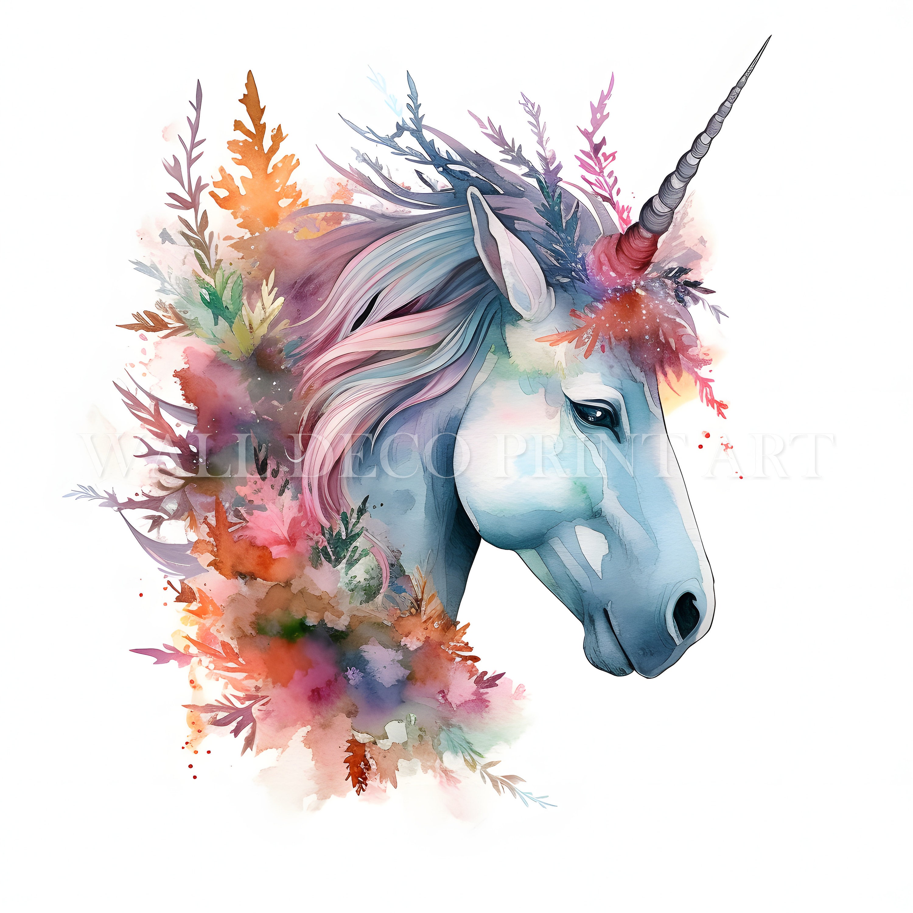 Colorful Unicorn Clipart Bundle 10 High Quality Jpgs - Etsy