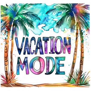 10 VACATION MODE Clipart Bundle - High Quality Jpgs - Digital Download ...