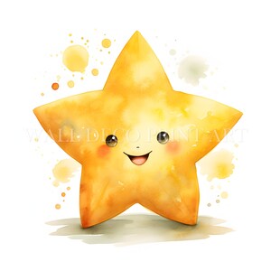 Cute Little Star Clipart Bundle - 10 High Quality Jpgs - Digital ...
