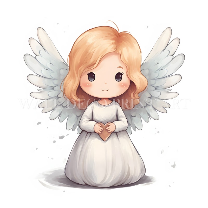 Cute Angel Clipart - Etsy