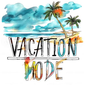 10 VACATION MODE Clipart Bundle - High Quality Jpgs - Digital Download ...