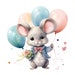 Birthday MOUSE Clipart Bundle - 10 High Quality Jpgs - Digital ...