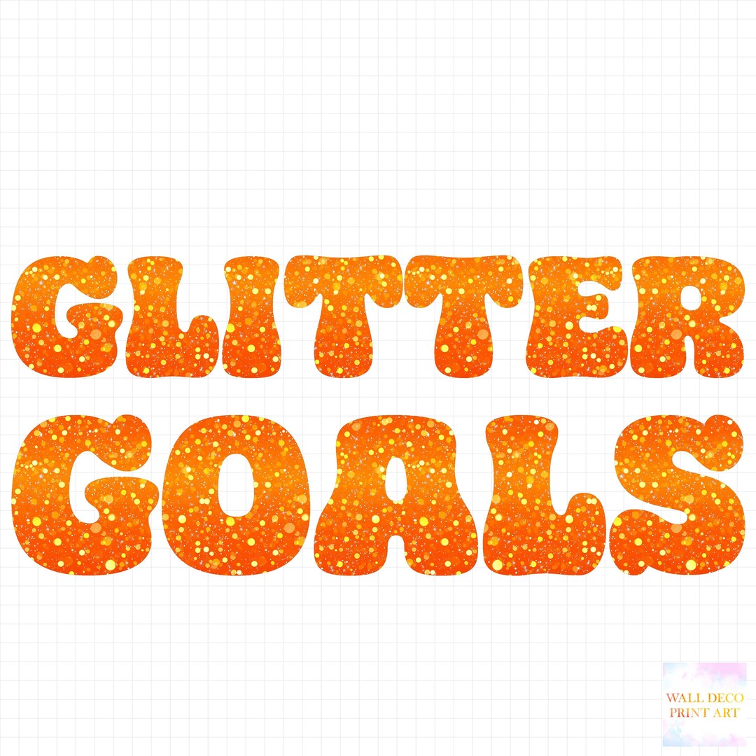 10 Glitter Goals Clipart Bundle - High Quality Png - Transparent ...