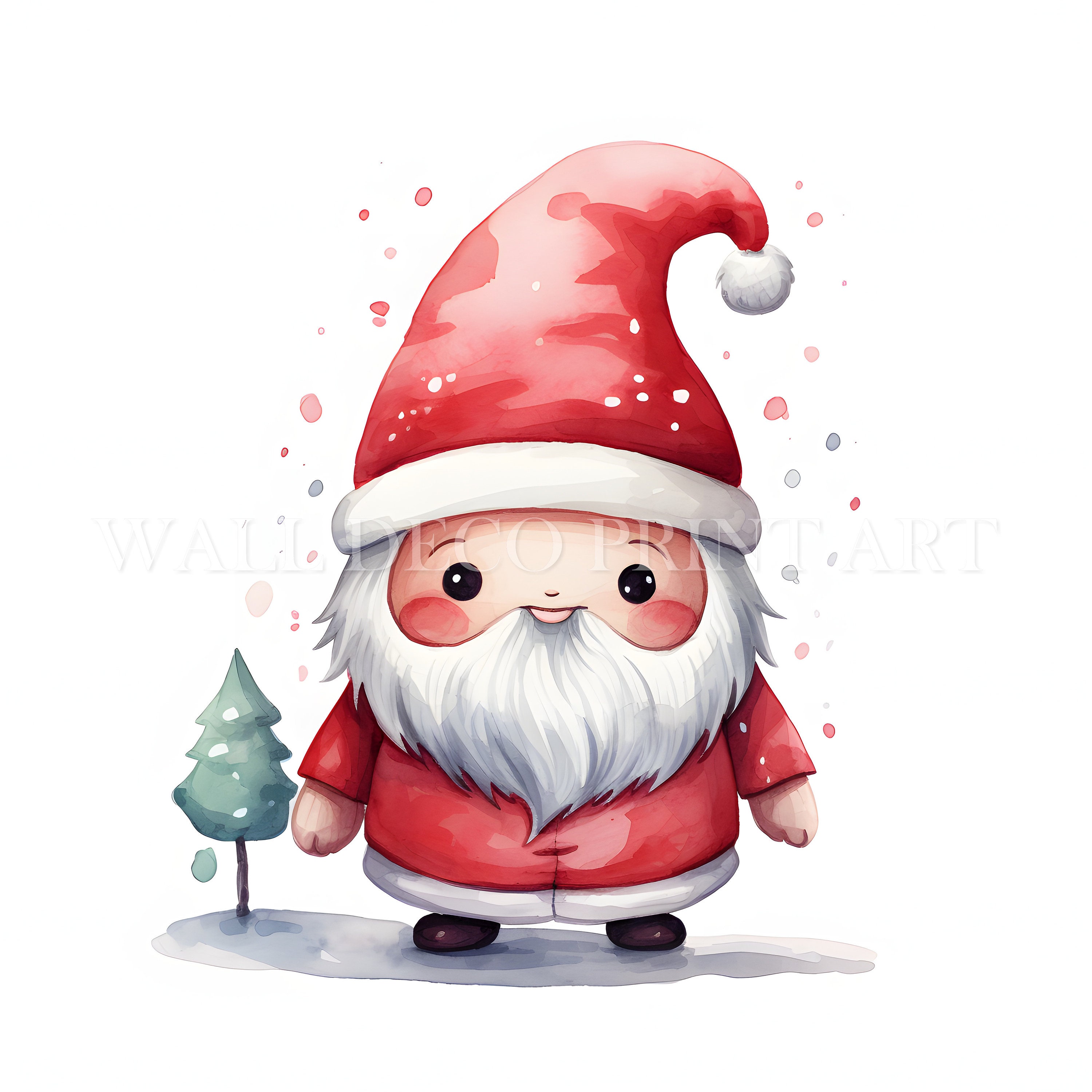 Scandi Santa Sprite Clipart Bundle 10 High Quality JPG - Etsy