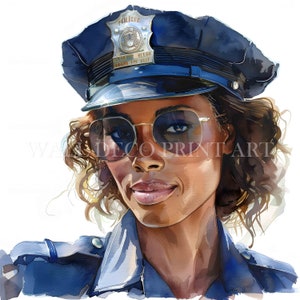 10 Police Portrait Clipart - High Quality JPG - Digital Downloads ...