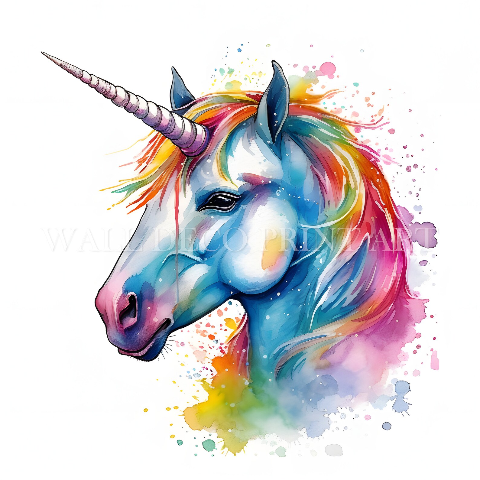 Colorful Unicorn Clipart Bundle 10 High Quality Jpgs - Etsy