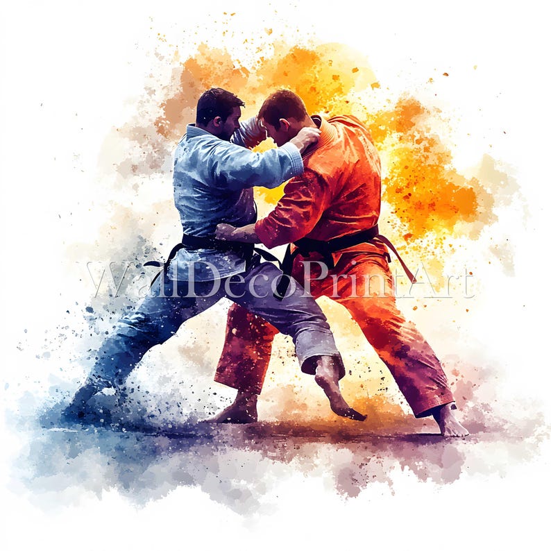 10 Jiu Jitsu Clipart - High Quality Jpgs - Digital Downloads ...