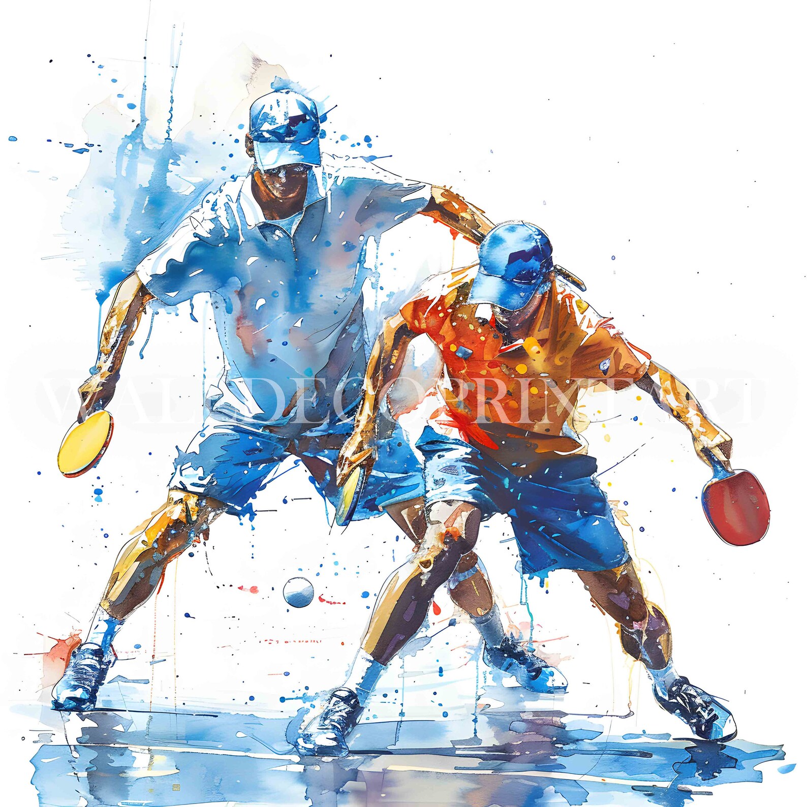 10 Ping Pong Player Clipart High Quality JPG Digital Download ...