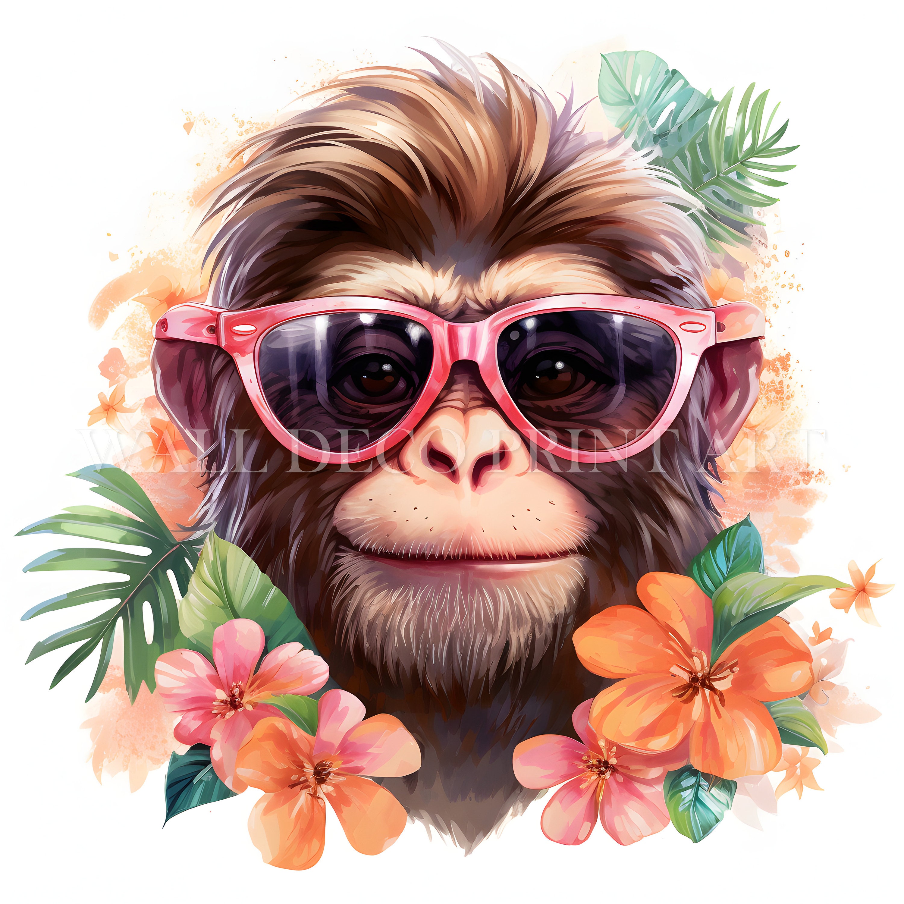 Cool and Cute Monkey Clipart Bundle 9 High Quality Jpgs - Etsy