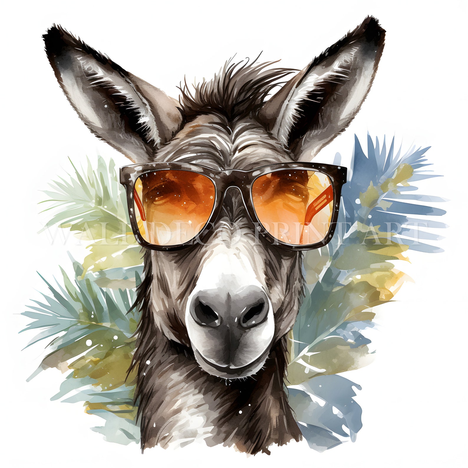 Cool Donkey Clipart Bundle 10 High Quality Jpgs Digital Downloads ...