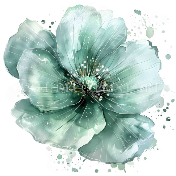 Flores Plateadas Y Verdes Aretes Flores Plateadas Y Piedras Verdes