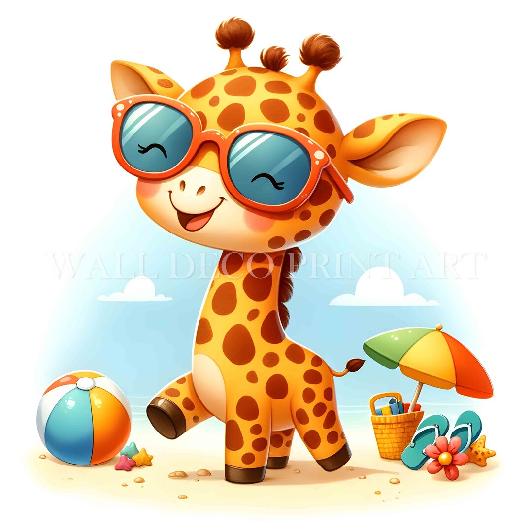 SUMMER ANIMALS SET 2 Clipart Bundle - 10 High Quality Jpgs - Digital ...