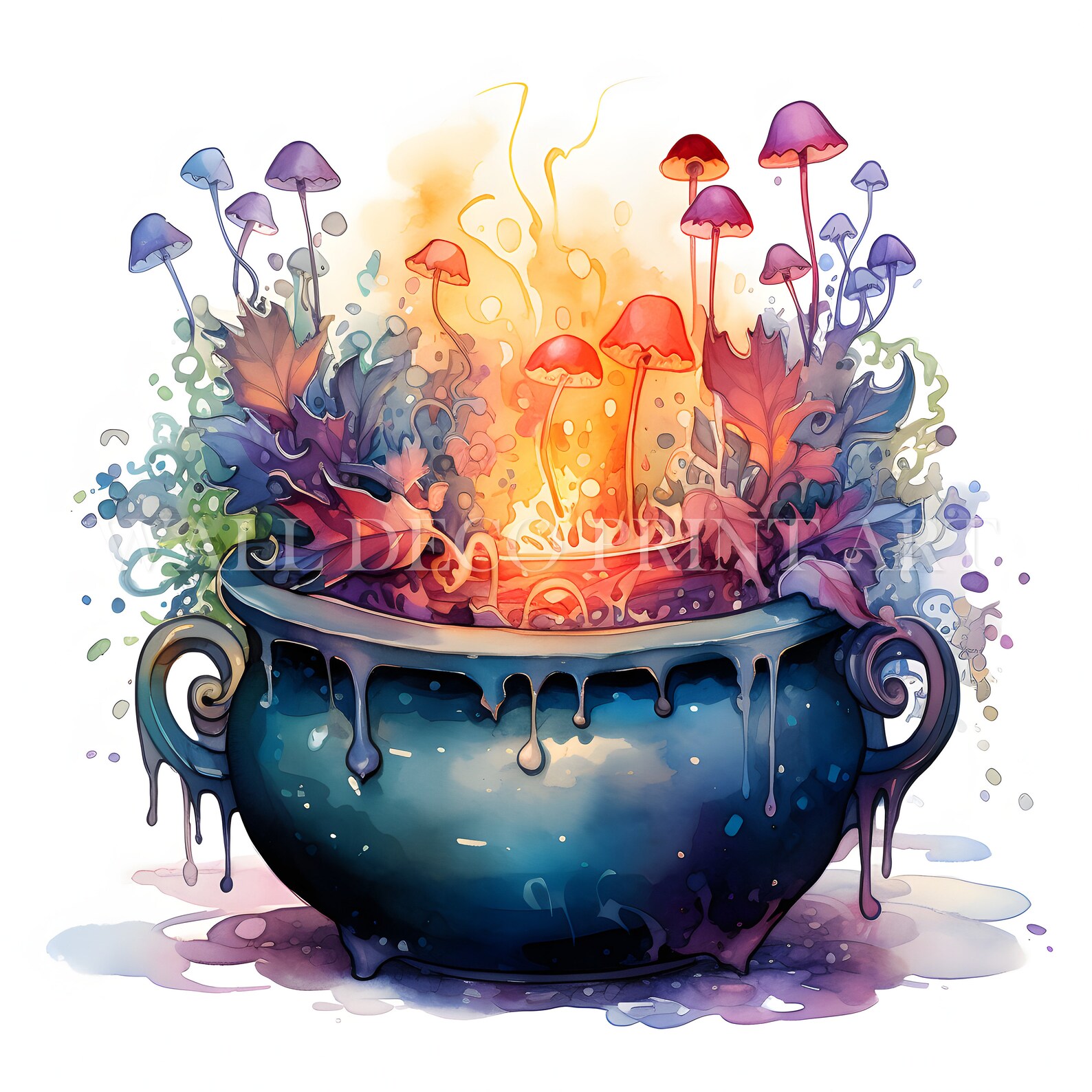 Halloween Bubbling Cauldron Clipart Bundle 10 High Quality - Etsy