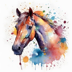 Birthday HORSES Clipart Bundle - 10 High Quality Jpgs - Digital ...