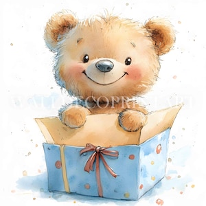 Birthday BEARS Clipart Bundle 16 High Quality Jpgs Digital Downloads ...