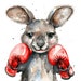 Boxing Kangaroo Clipart Bundle - 10 High Quality Jpgs - Digital ...