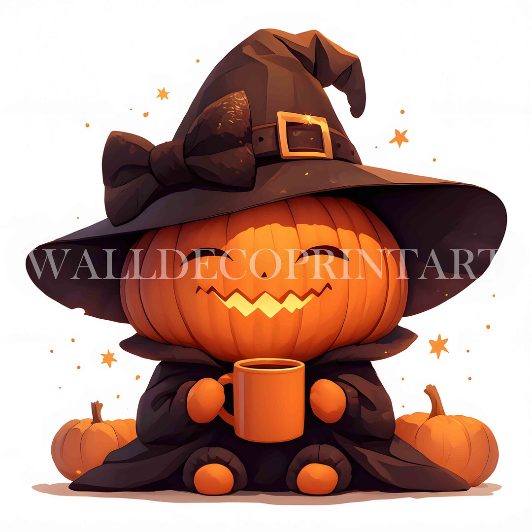 50 Cutest Halloween Pumpkins Clipart Bundle - High Quality Images ...