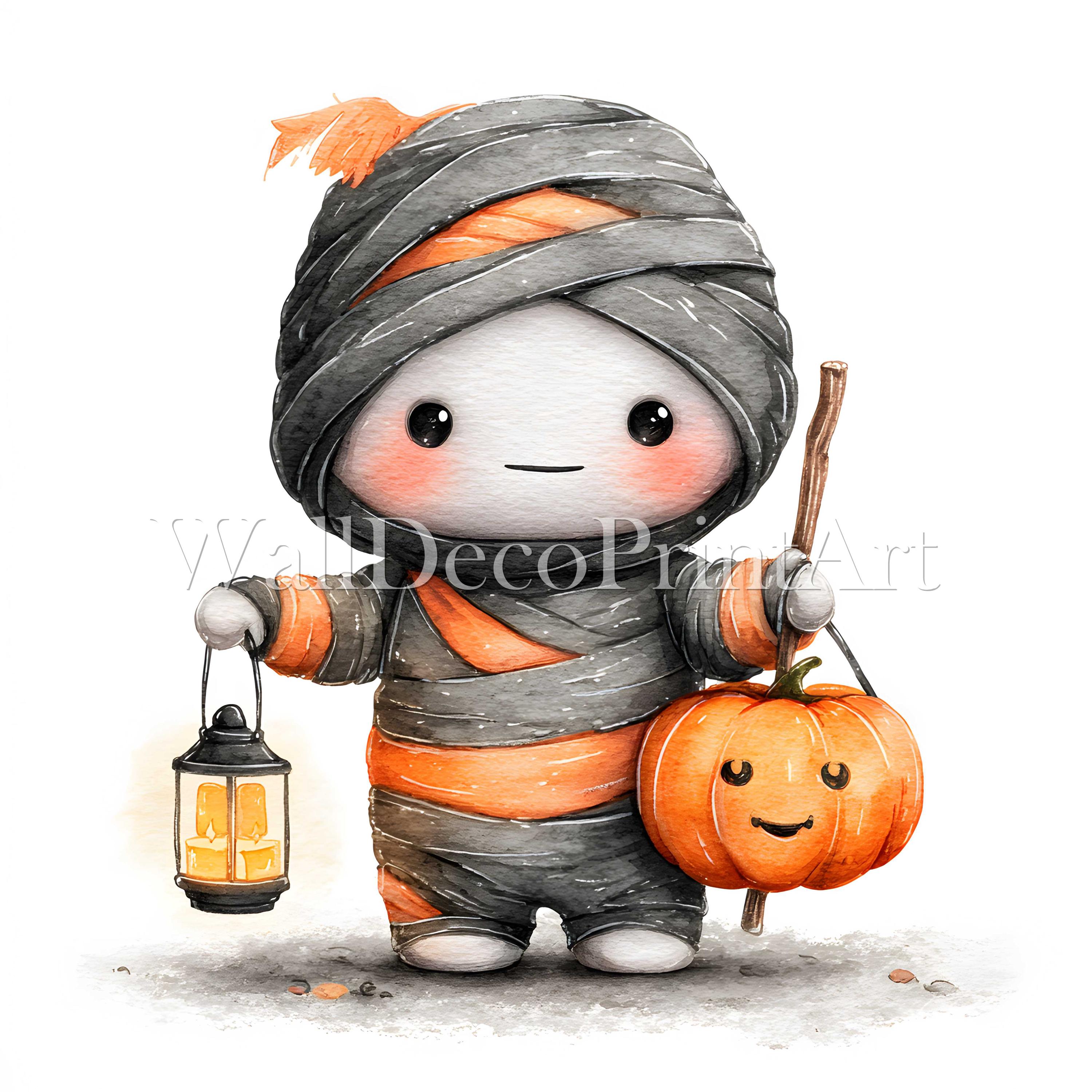 9 Cute Halloween Mummy Clipart Bundle - High Quality Images - Digital ...