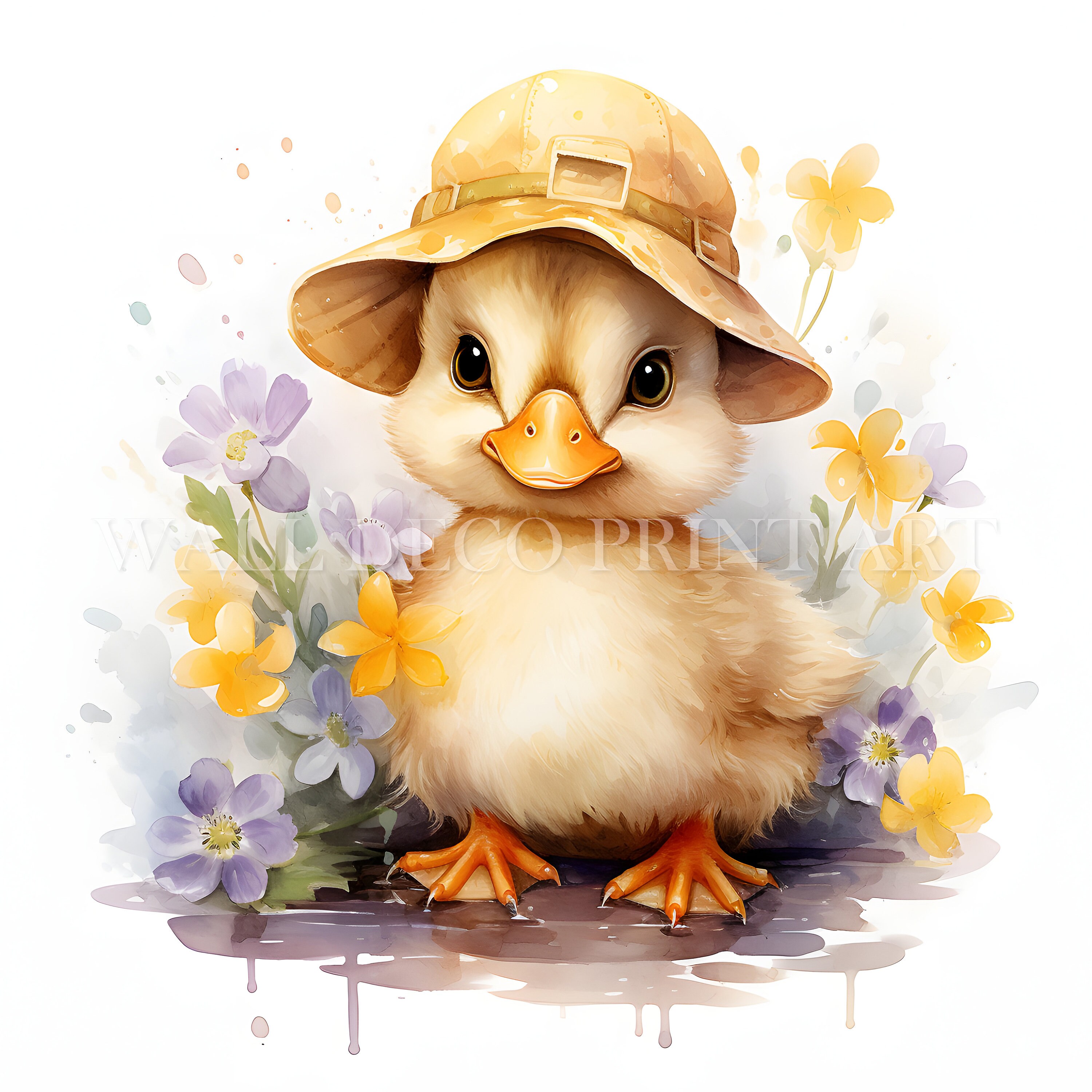 Little Spring Flower Duck Clipart Bundle 10 High Quality JPG - Etsy