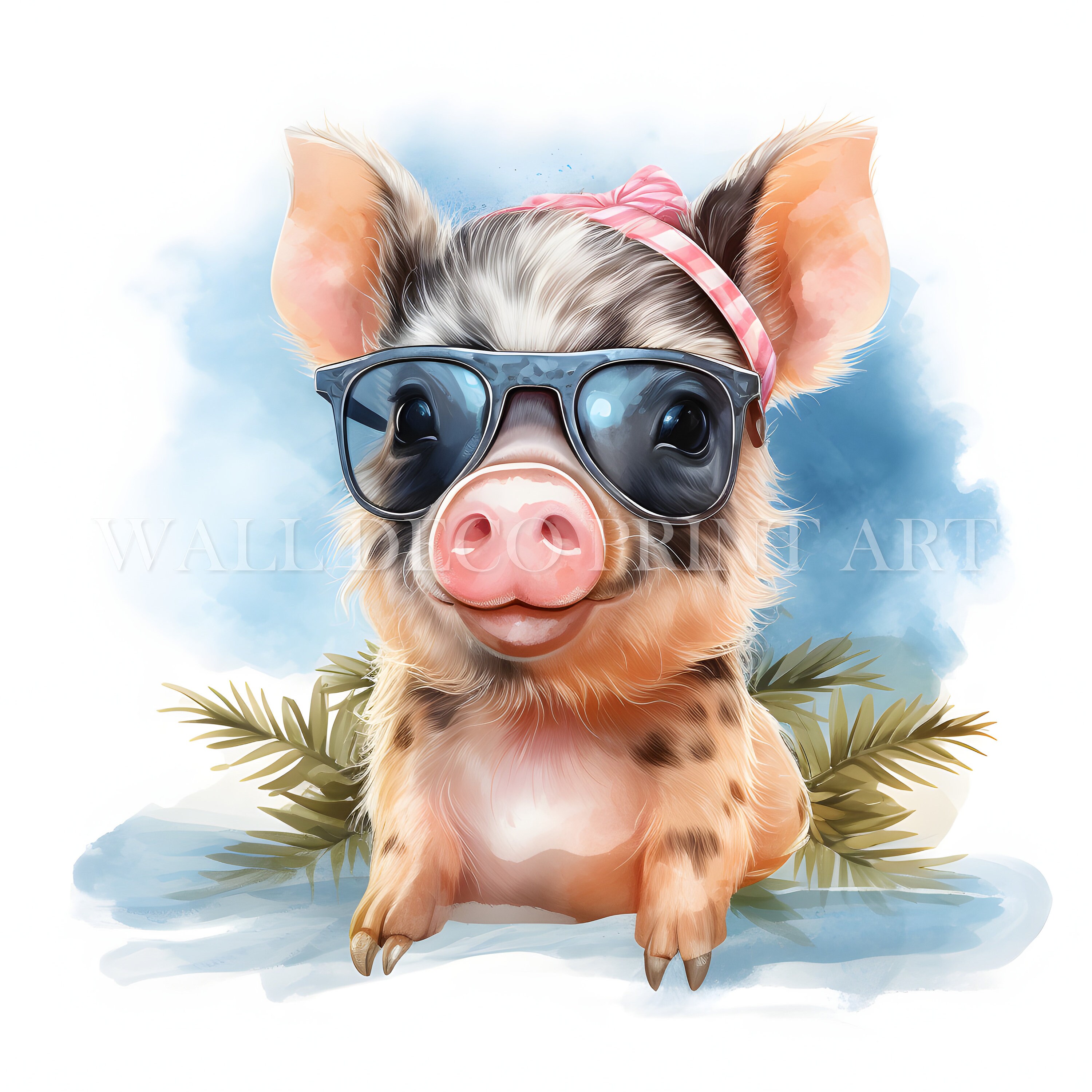 Cool and Cute Piggy Clipart Bundle 10 High Quality Jpgs - Etsy