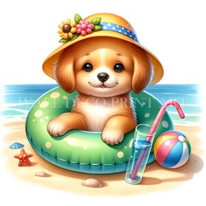 SUMMER ANIMALS SET 3 Clipart Bundle - 10 High Quality Jpgs - Digital ...