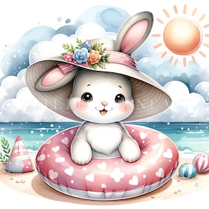 SUMMER ANIMALS SET 1 Clipart Bundle - 10 High Quality Jpgs - Digital ...