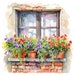Flowery Window Box Clipart Bundle 12 High Quality Jpgs Digital ...