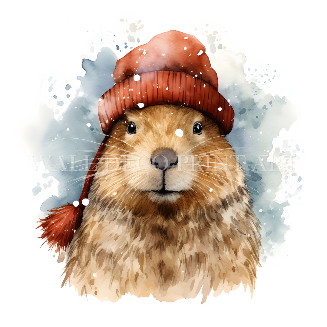 Christmas Capybara Clipart Bundle - 10 High Quality JPG - Digital ...