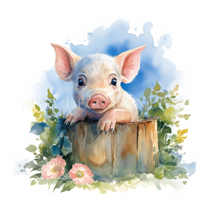 Cute Little Pig Clipart Bundle 14 High Quality Jpgs - Etsy