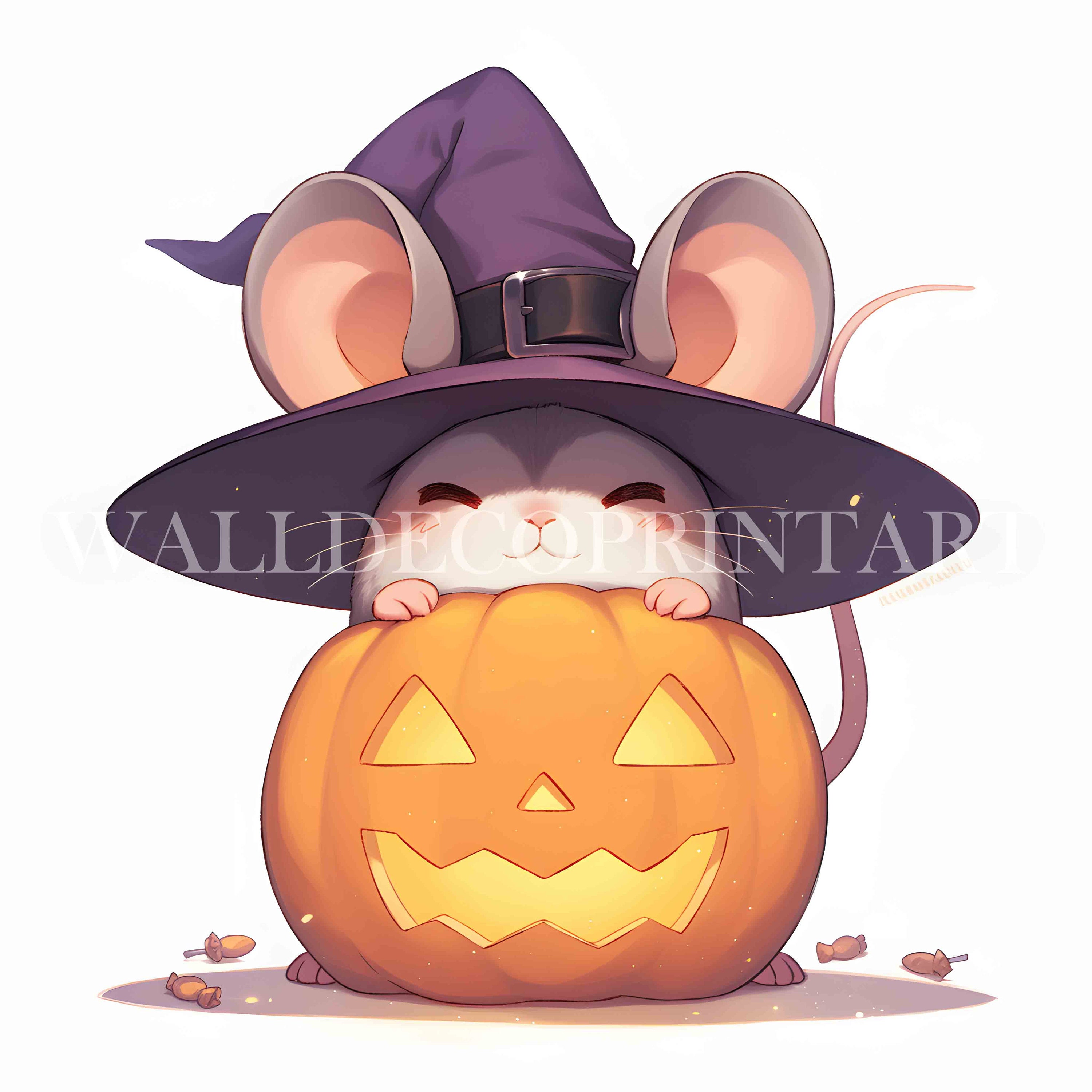 13 Cute Halloween Mouse Clipart Bundle - High Quality Images - Digital ...