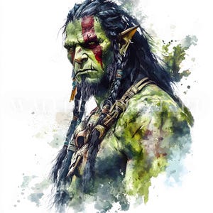 11 Orc Warrior Clipart - High Quality JPG - Digital Download Commercial ...