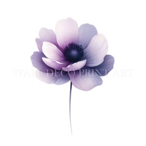 Purple Simple Flowers Clipart Bundle - 10 High Quality Jpgs - Digital ...