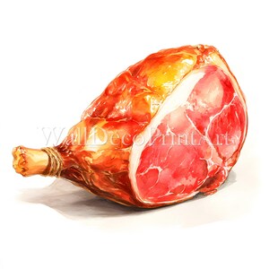 12 Ham on Bone Clipart Set - High Quality Images - Digital Download ...