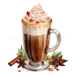 Tasty Hot Chocolate Clipart Bundle - 11 High Quality JPG - Digital ...